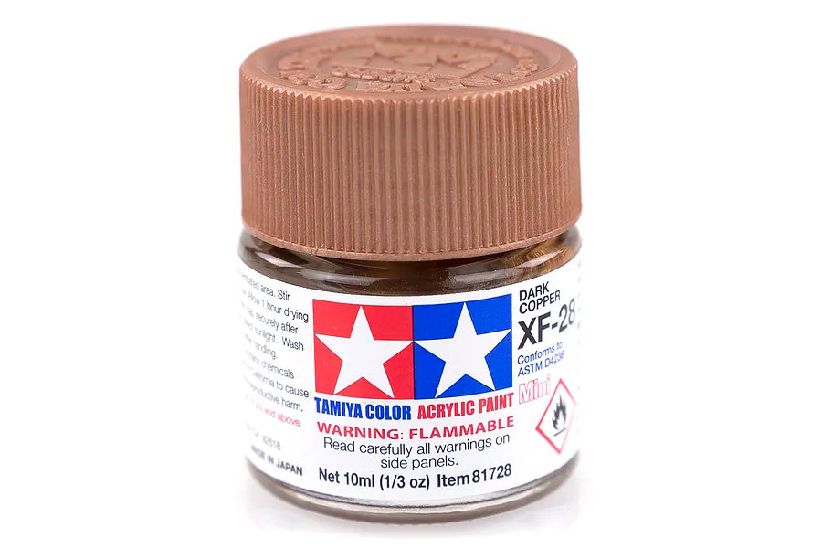 Tamiya Acrylic Mini XF-28 Dark Copper - Flat