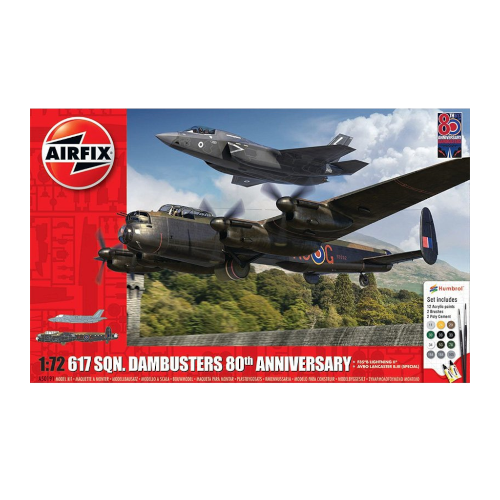Airfix A50191 1/72 Scale 617 Squadron Dambusters 80th Anniversary Set