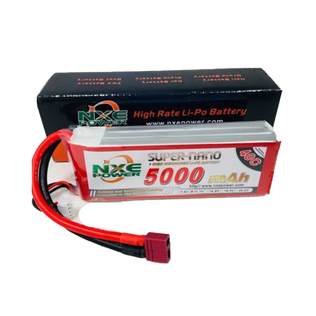 NXE 11.1v (3S) 5000mah 40c S/case Lipo w/dean