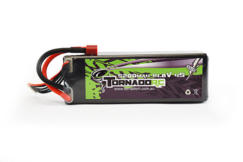 Tornado RC 4S 5200 Mah 14.8V 45C Deans Hard Case