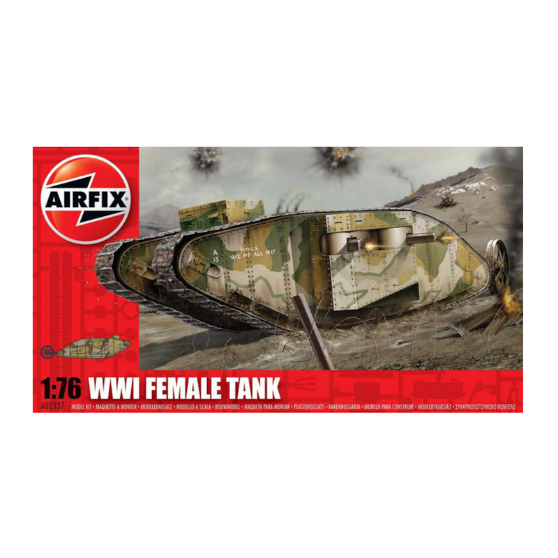 Airfix Vintage Classics A02337V 1/76 Scale Ww1 Tank Female