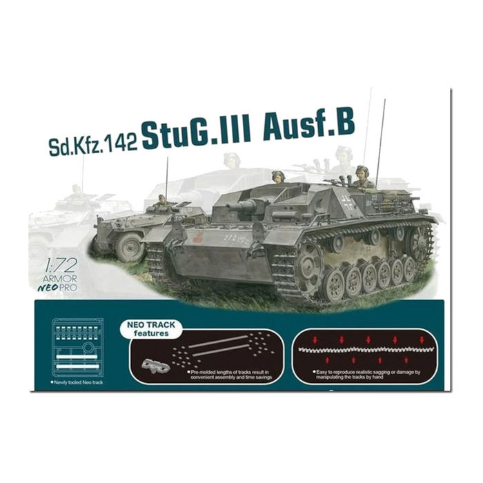 Dragon 7636 1/72 Scale German Sd.Kfz.142 Stug.Iii Ausf.B Plastic Model