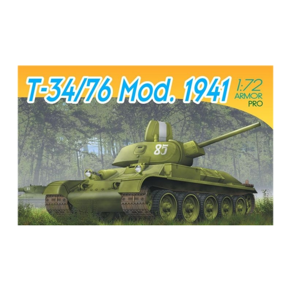 Dragon 7259 1/72 Scale T-34/76 (Model 1941) Plastic Model Kit