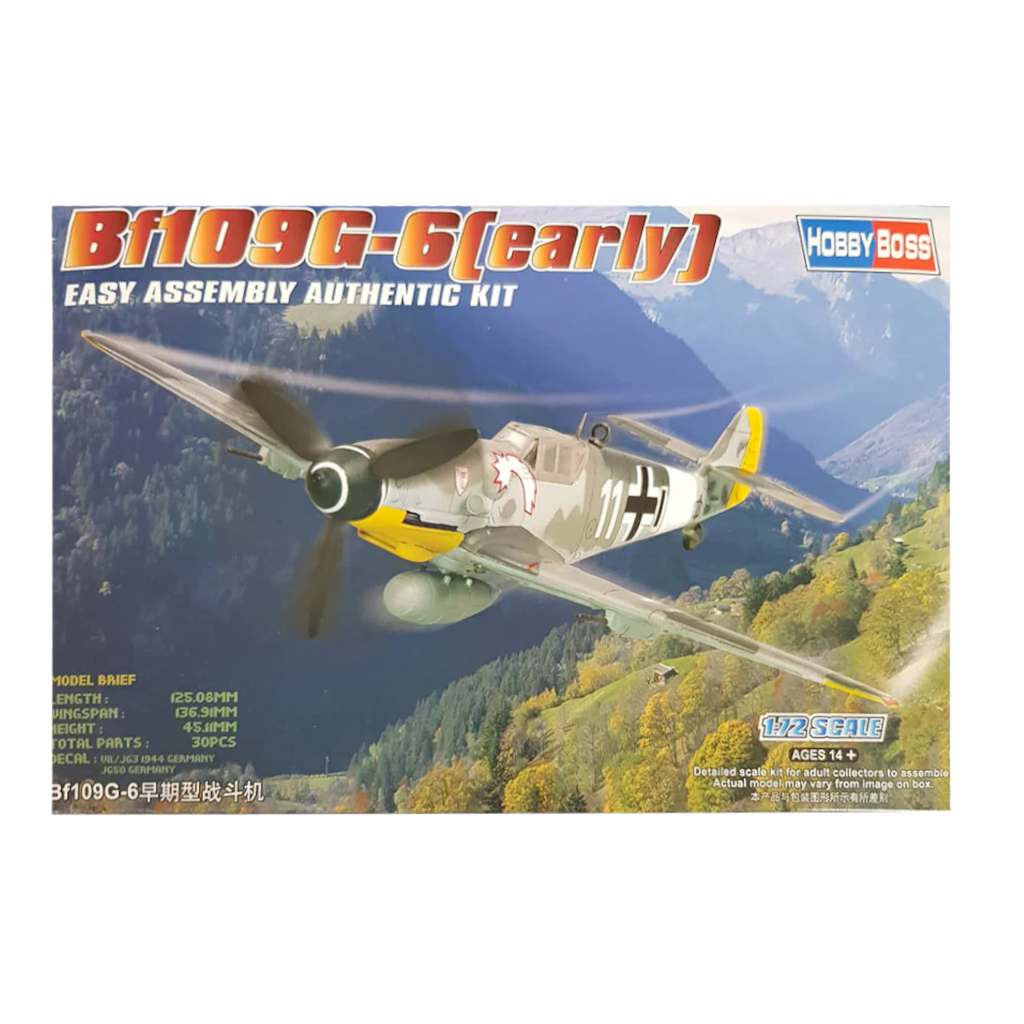 Hobby Boss 80225 Bf109 G-6 (Early) Easy Assembly Plastic Model Kit ...