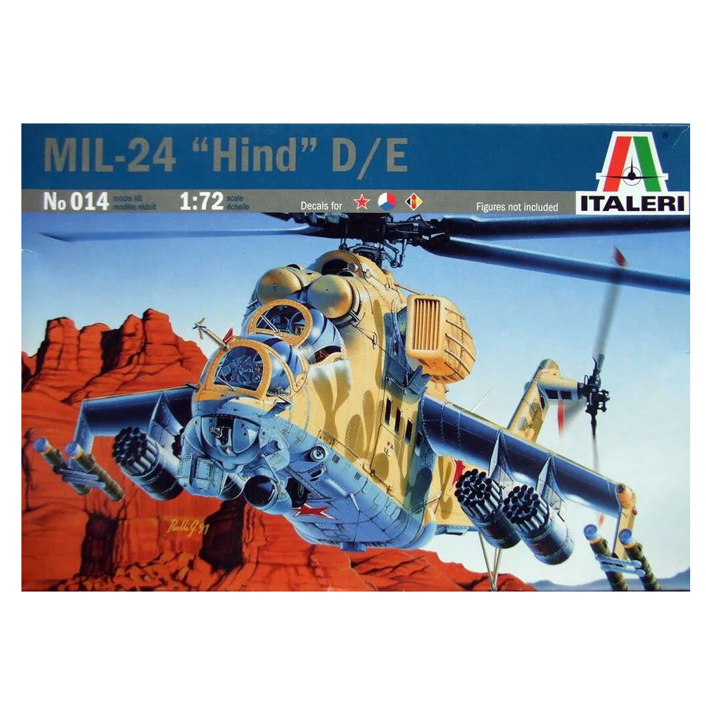 Italeri 0014 1/72 Scale Mil-24 "Hind" D/E Model